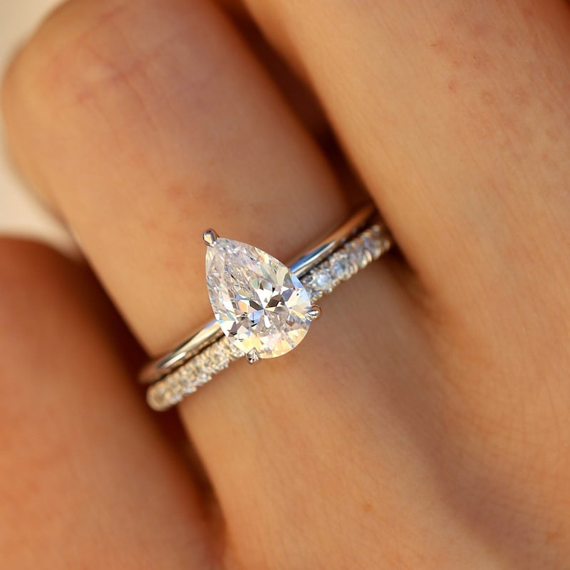 Engagement Ring Set - Etsy