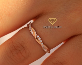 Twisted Wedding Band - Etsy