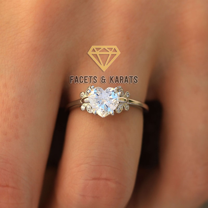 Heart Shaped Ring - Etsy