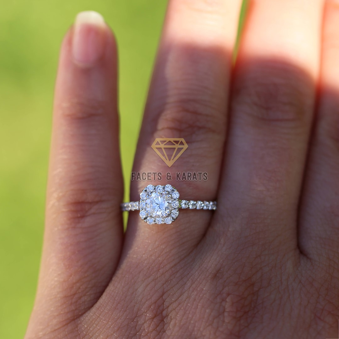 Platinum Ring, Engagement Ring, Promise Ring, Wedding Ring, Dainty Ring ...