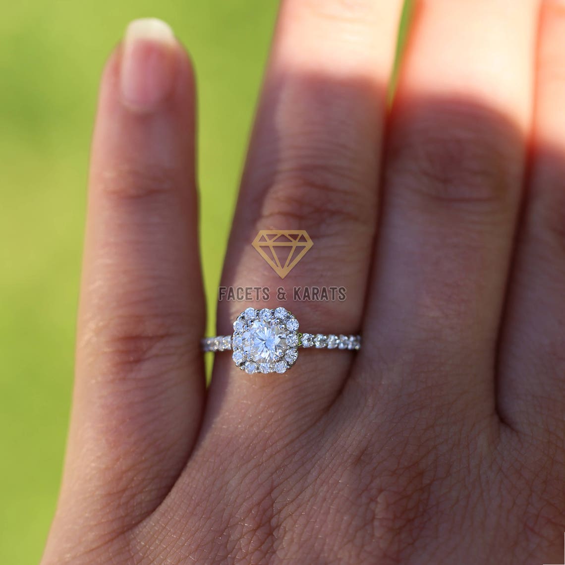 Simulated Diamond Engagement Ring 1 Ctw Promise Ring Wedding - Etsy