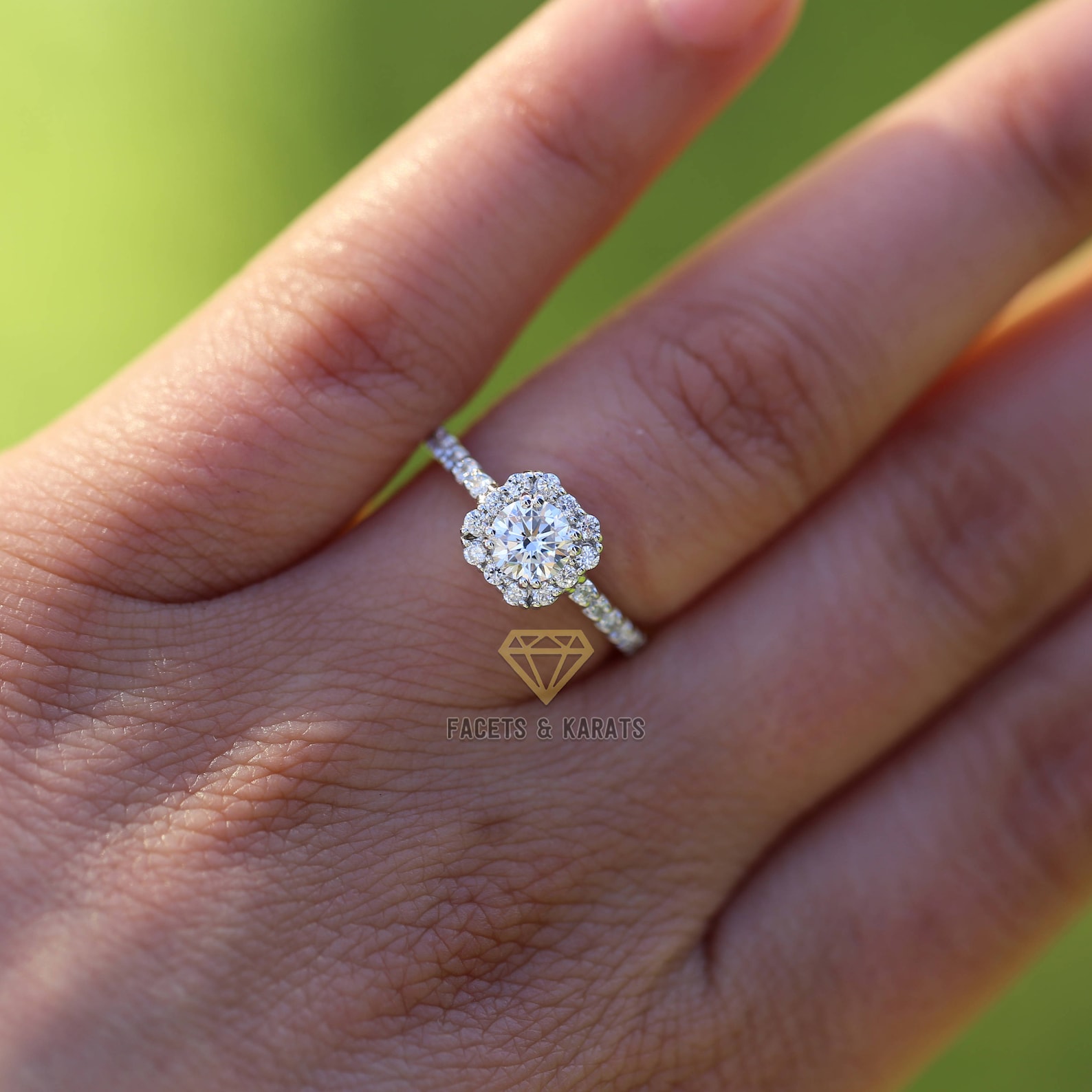 Simulated Diamond Engagement Ring 1 Ctw Promise Ring Wedding - Etsy