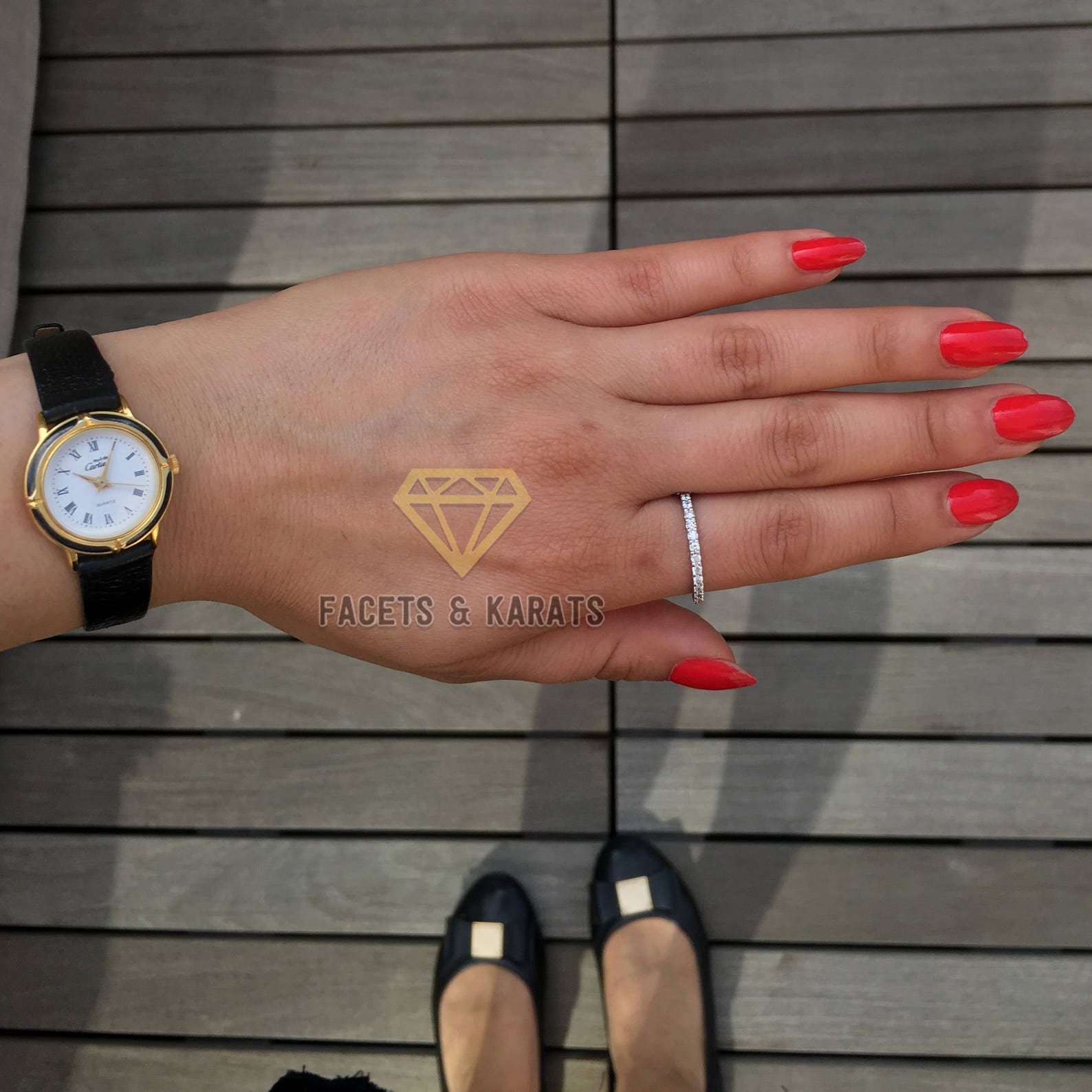 Solid Gold Stacking Ring Diamond Band Index Finger Ring Stackable Ring ...