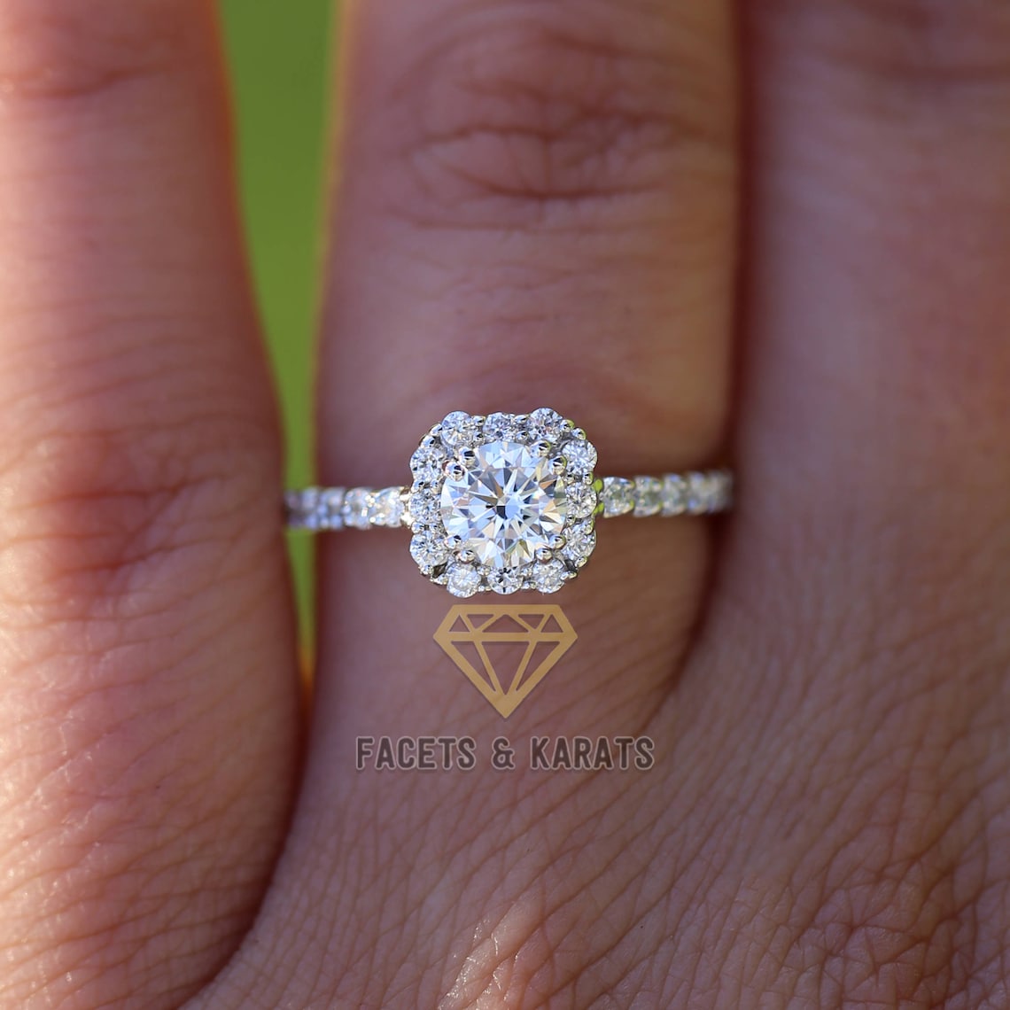 Simulated Diamond Engagement Ring 1 Ctw Promise Ring Wedding - Etsy
