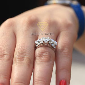 2 Carat Classic Wedding Ring Set, Engagement Ring With Wedding Band ...