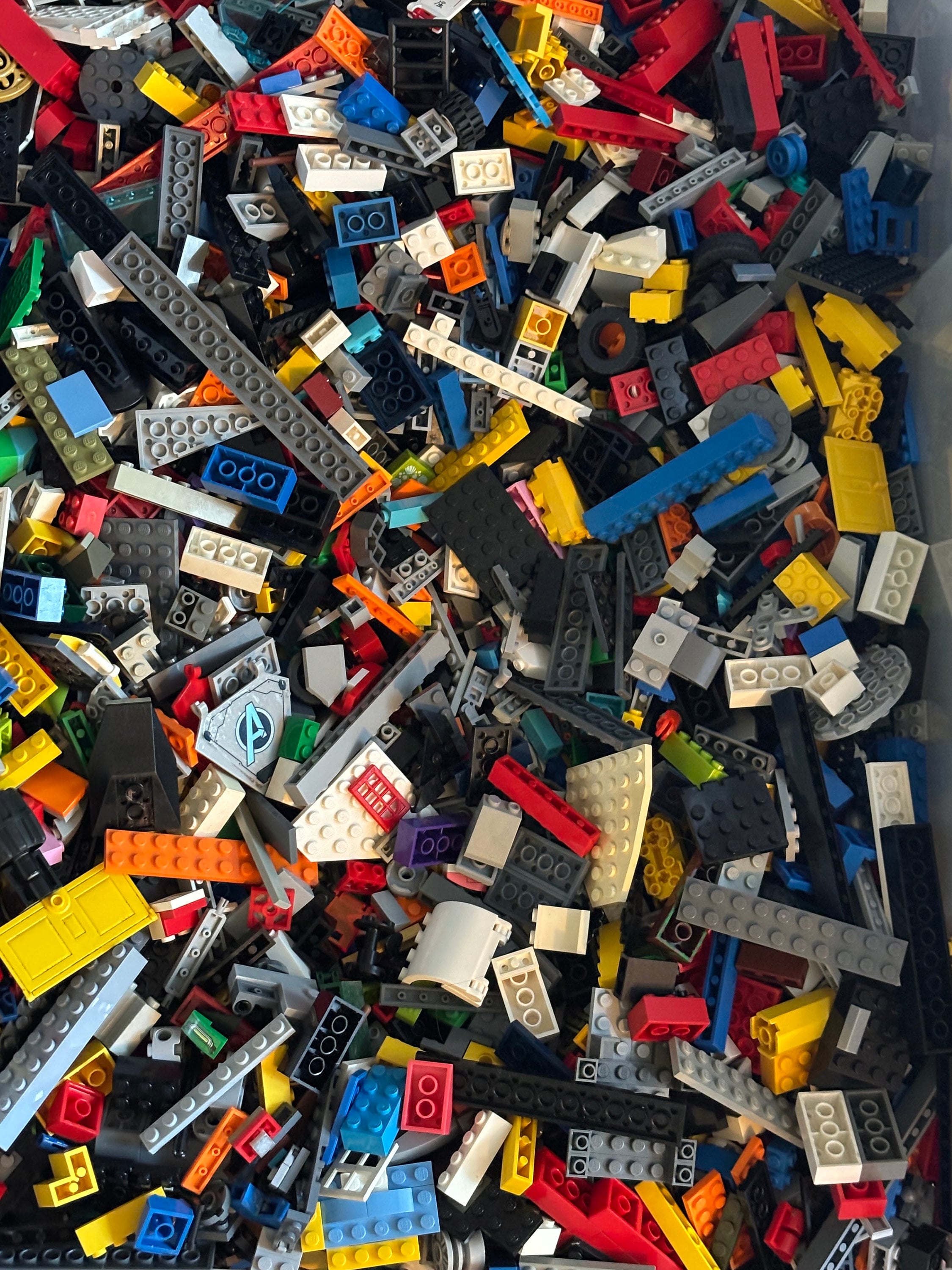 Lego Parts Pieces Lot Bulk 1000+ Multi Color Bricks Plates Tiles ...