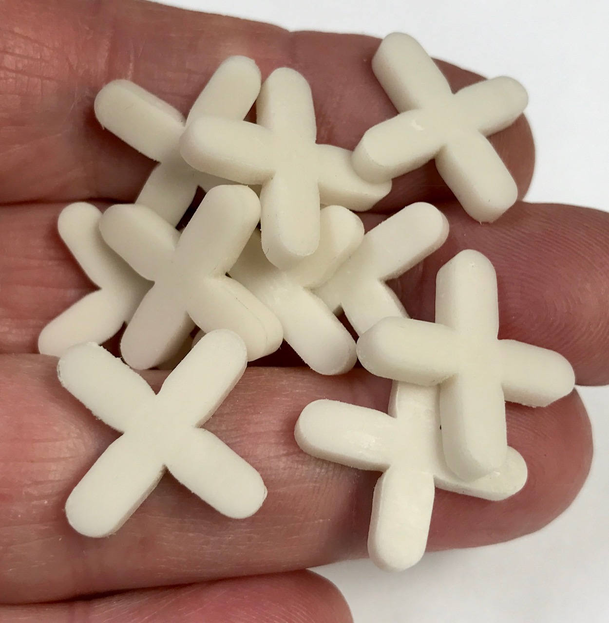 Vintage RECYCLED White Plastic X-shapes Upcycled Steampunk | Etsy