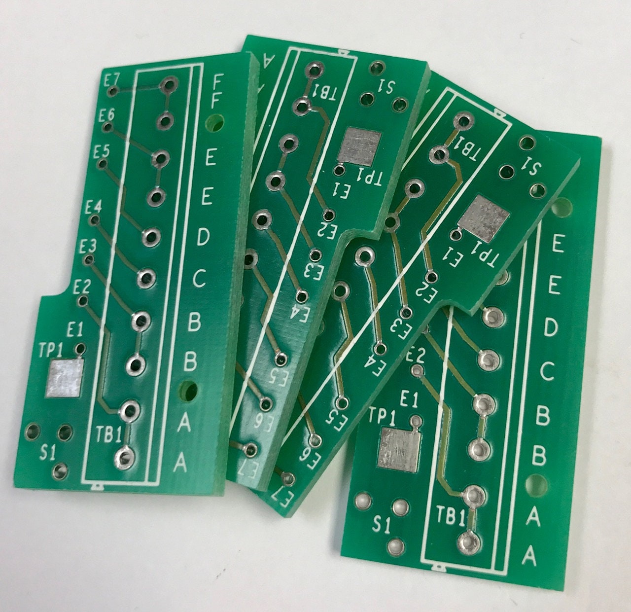 Papercraft PCB Green Silver 1-1/16 x 7/16 Pkg4 PCB28 Vintage RECYCLED ...