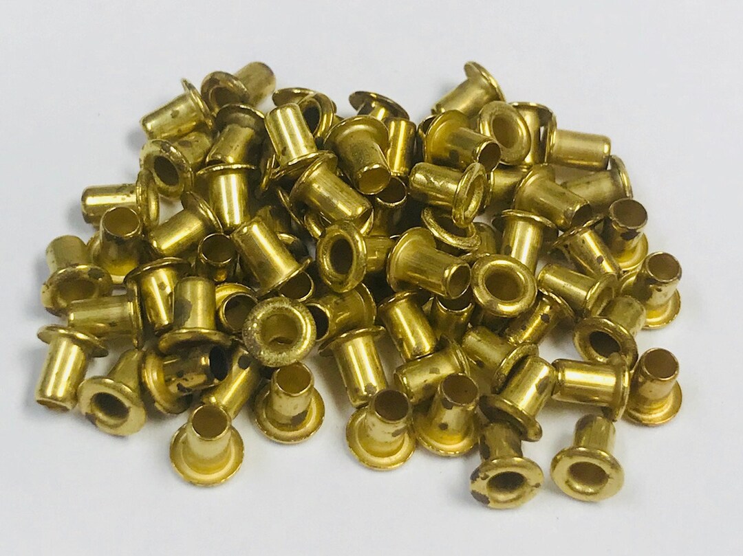 Vintage Recycled TINY BRASS RIVETS for Mixed Media or Assemblages ...