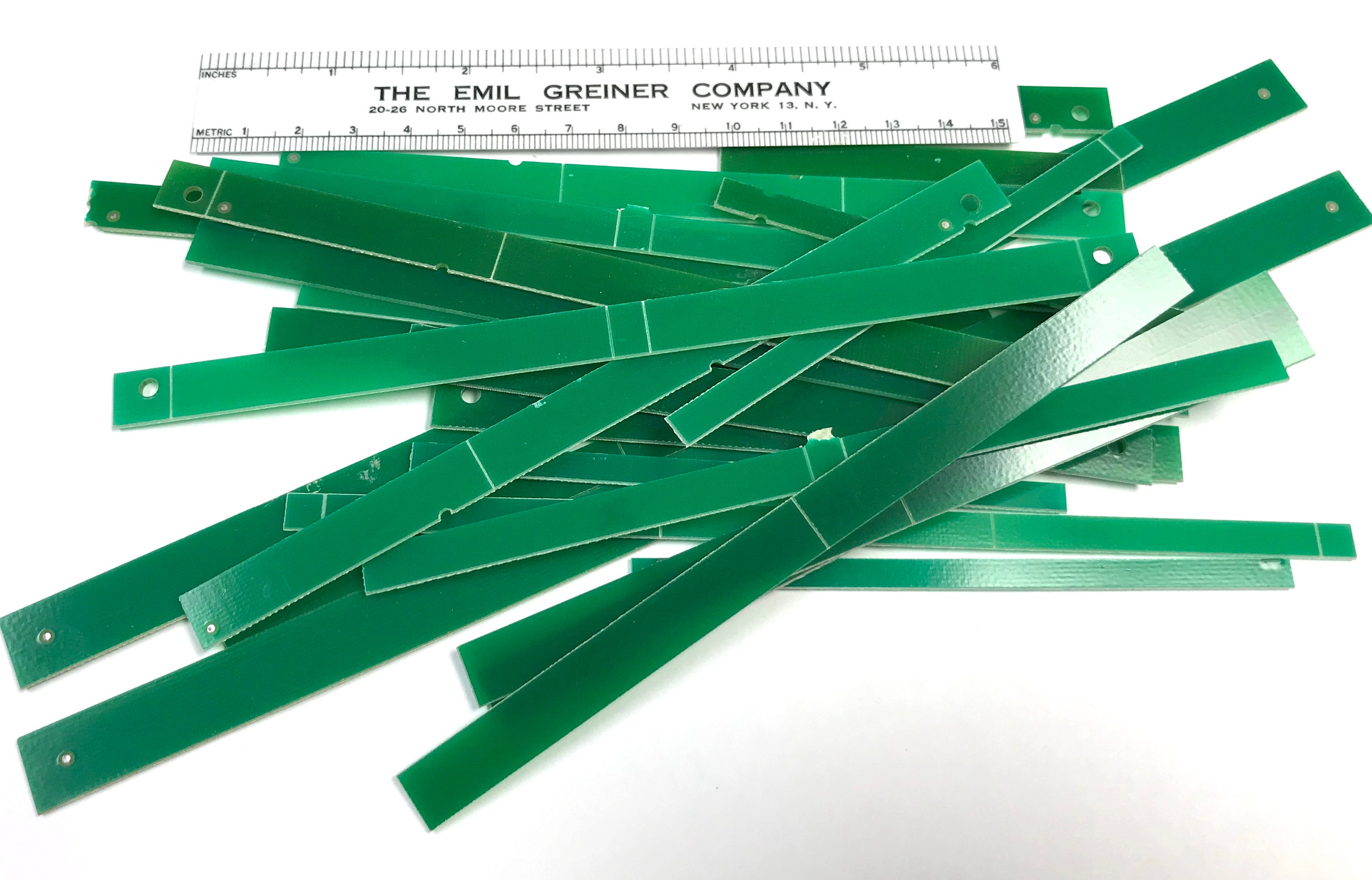 Vintage Green FIBERGLASS STRIPS From Circuit Boards Lot of 30 MISC7 - Etsy