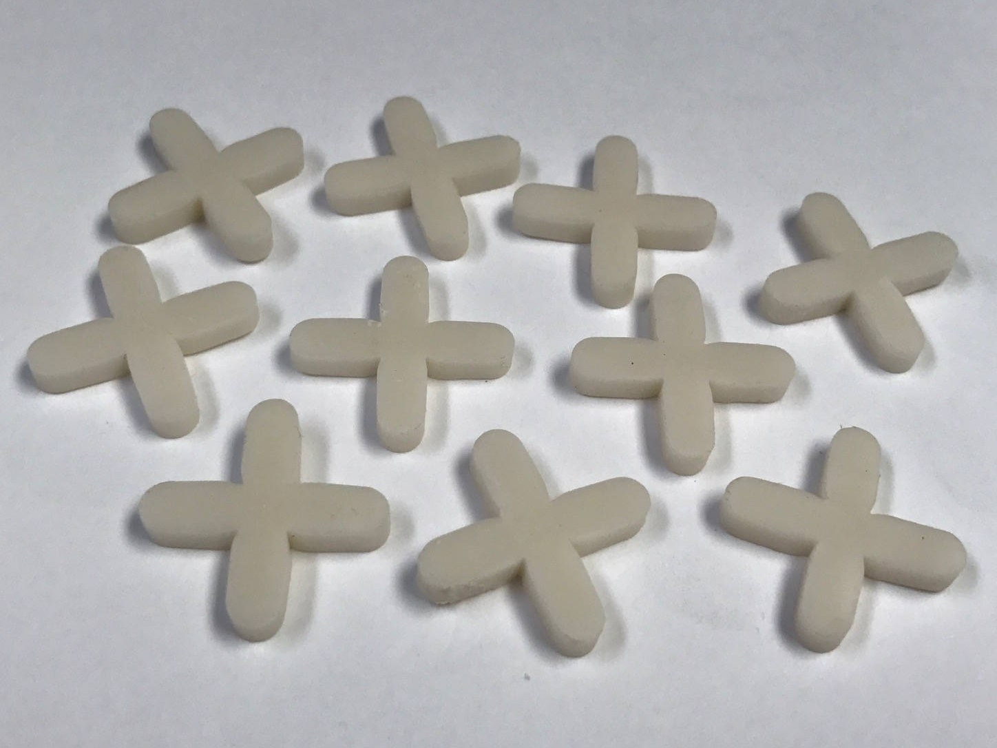 Vintage RECYCLED White Plastic X-shapes Upcycled Steampunk Craft Supply ...