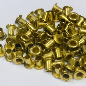 Vintage Recycled TINY BRASS RIVETS for Mixed Media or | Etsy