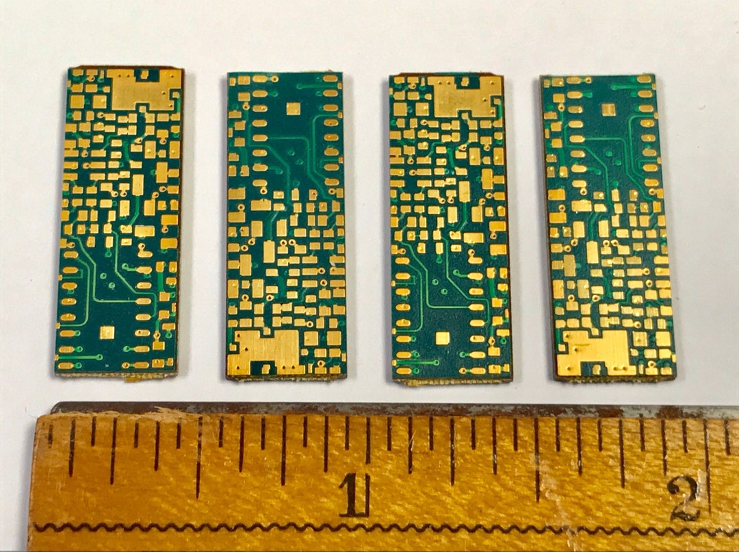 Vintage RECYCLED Printed Loose Circuit Board PCB Green Gold - Etsy