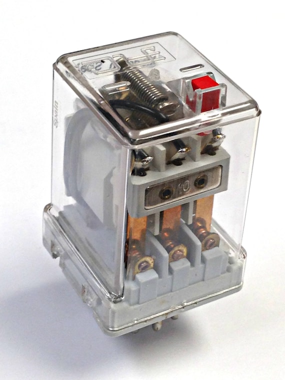 Vintage Recycled ELECTRONIC PARTS RELAY Industrial Switch 60hz | Etsy