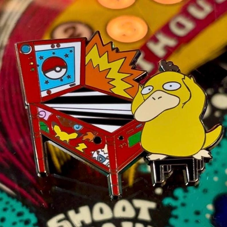 Pokemon Pinball Psyduck Pin - Etsy