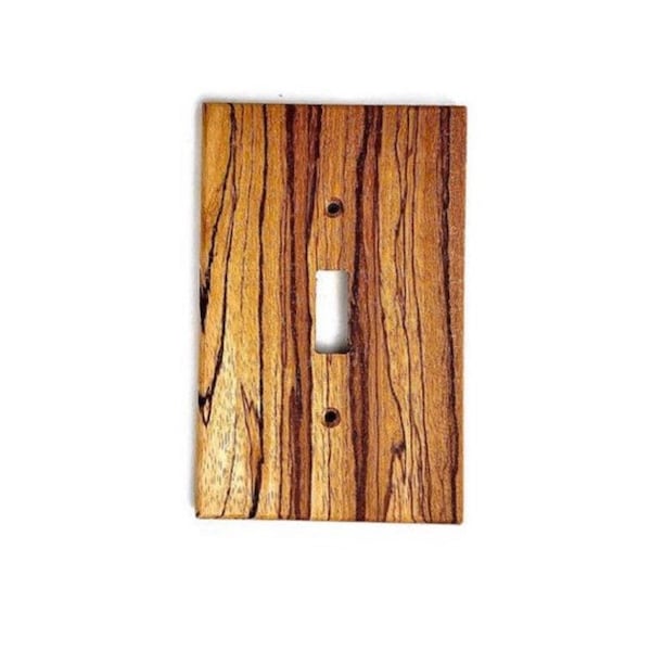 Modern Wood Light Switch Cover - Etsy