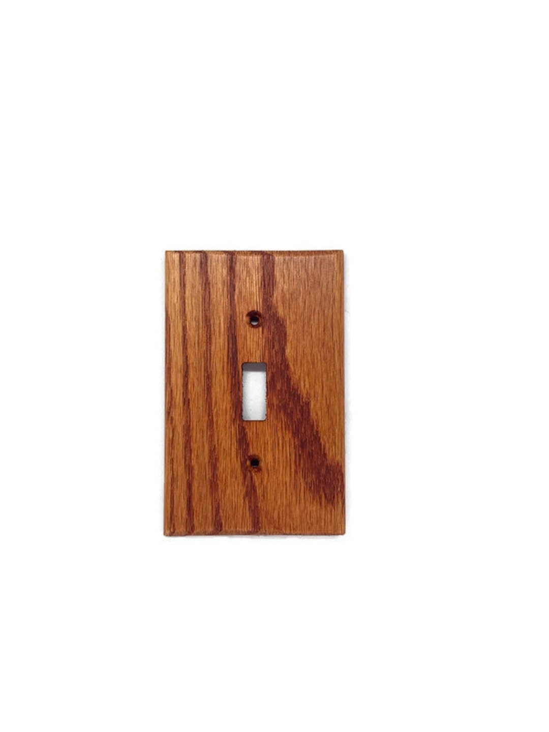 Stained Oak Wood Switch Plate Covers Gun Stock Stained Oak Switch Cover ...
