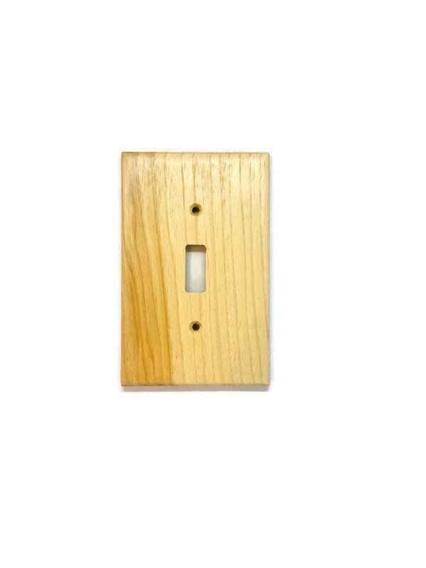 Hickory Switch Plate Covers Rustic Light Switch Cover Wooden | Etsy