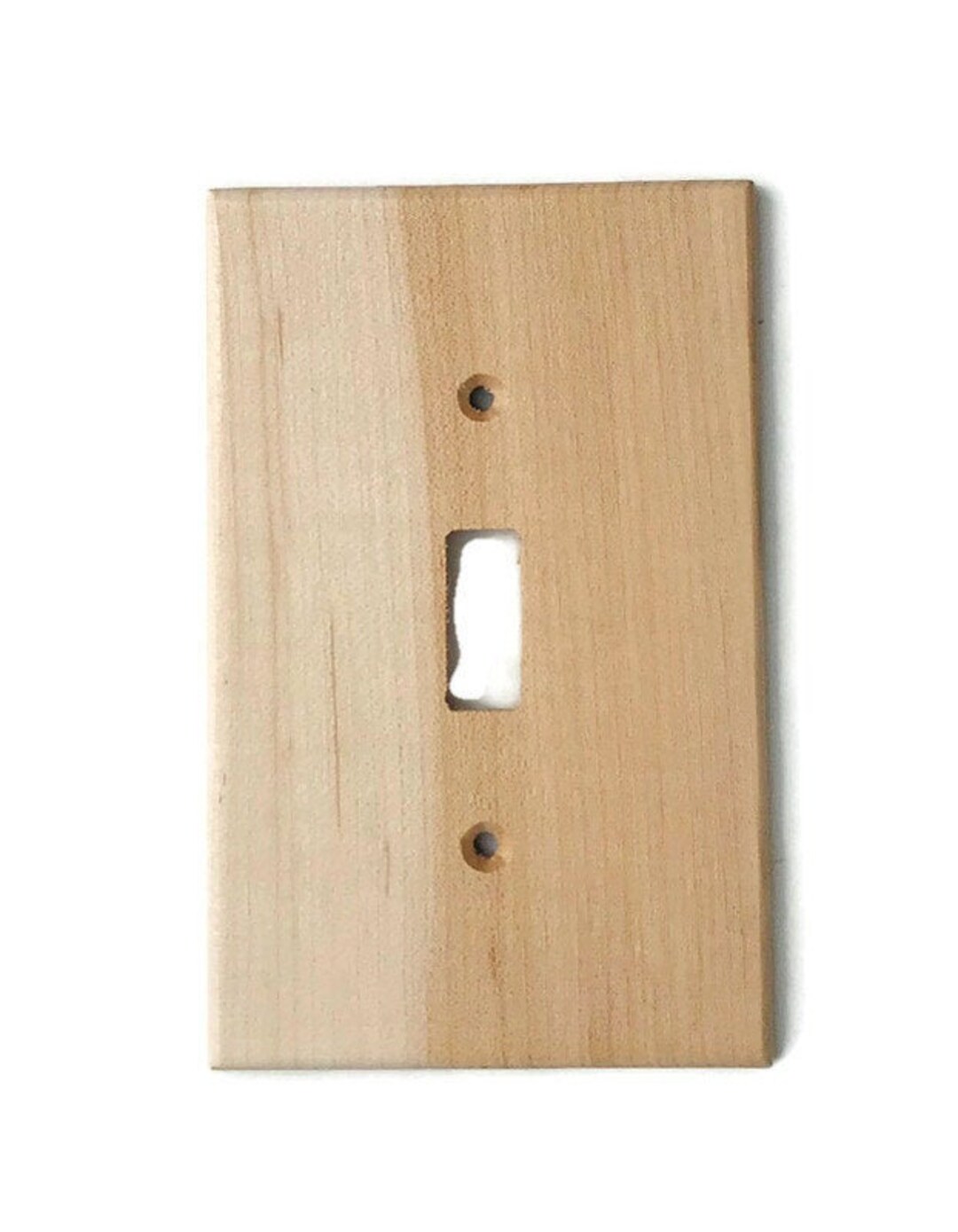 5 Pack of Unfinished Single Switch Plate Cover Rustic Light Switch ...