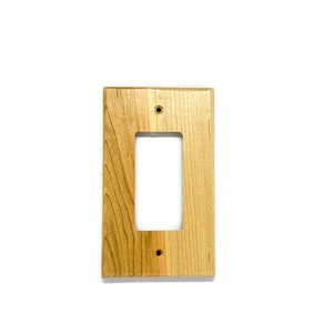 Maple Switch Plate Covers Rustic Light Switch Cover Wooden Wall Plate ...