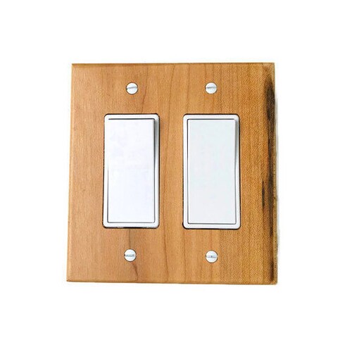 Double Decora Switch Plate Cover Rustic Light Switch Cover | Etsy
