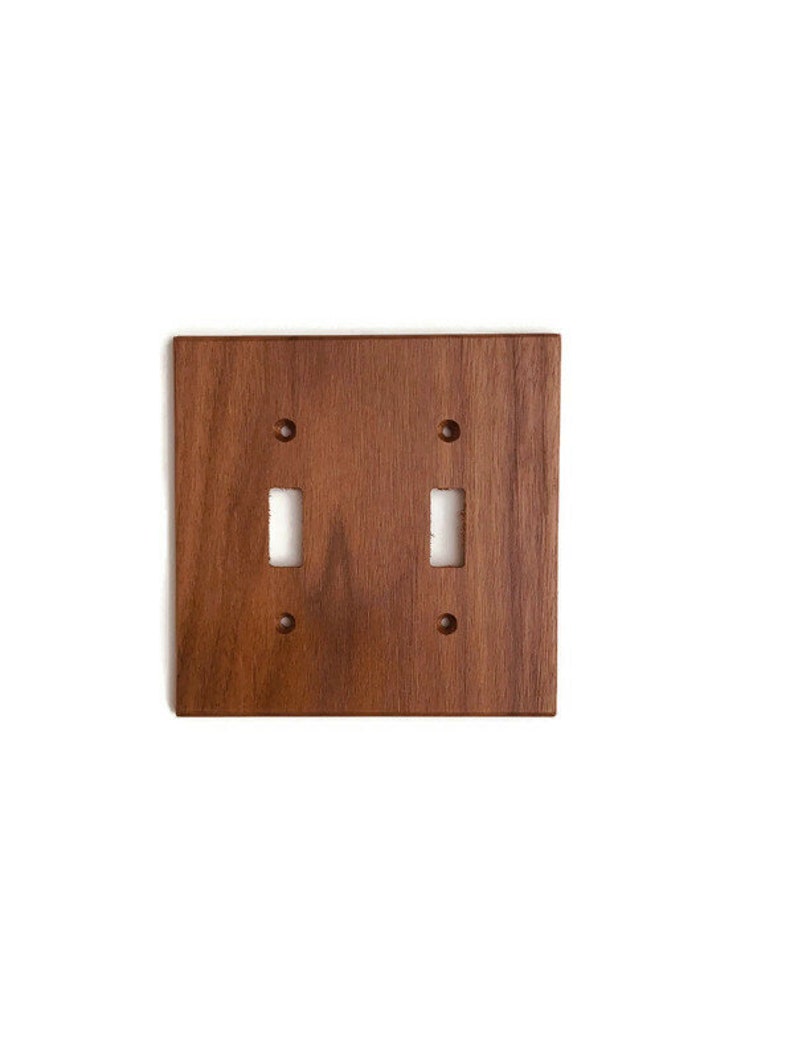 Elegant Walnut Wood Switch Plate Cover Handcrafted Home - Etsy