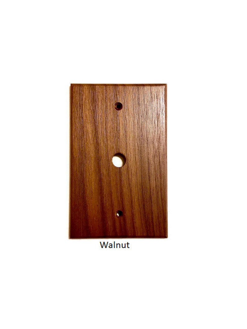 Elegant Walnut Wood Switch Plate Cover Handcrafted Home - Etsy