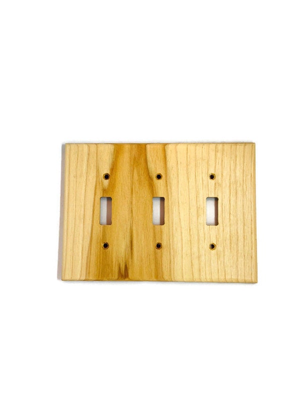 Hickory Switch Plate Covers Rustic Light Switch Cover Wooden | Etsy