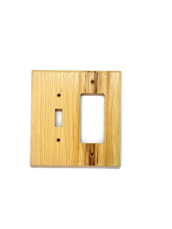Hickory Switch Plate Covers Rustic Light Switch Cover Wooden | Etsy