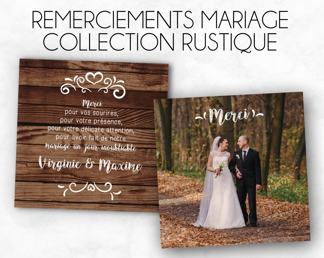 Acknowledgements Wedding Rustic Collection - Etsy