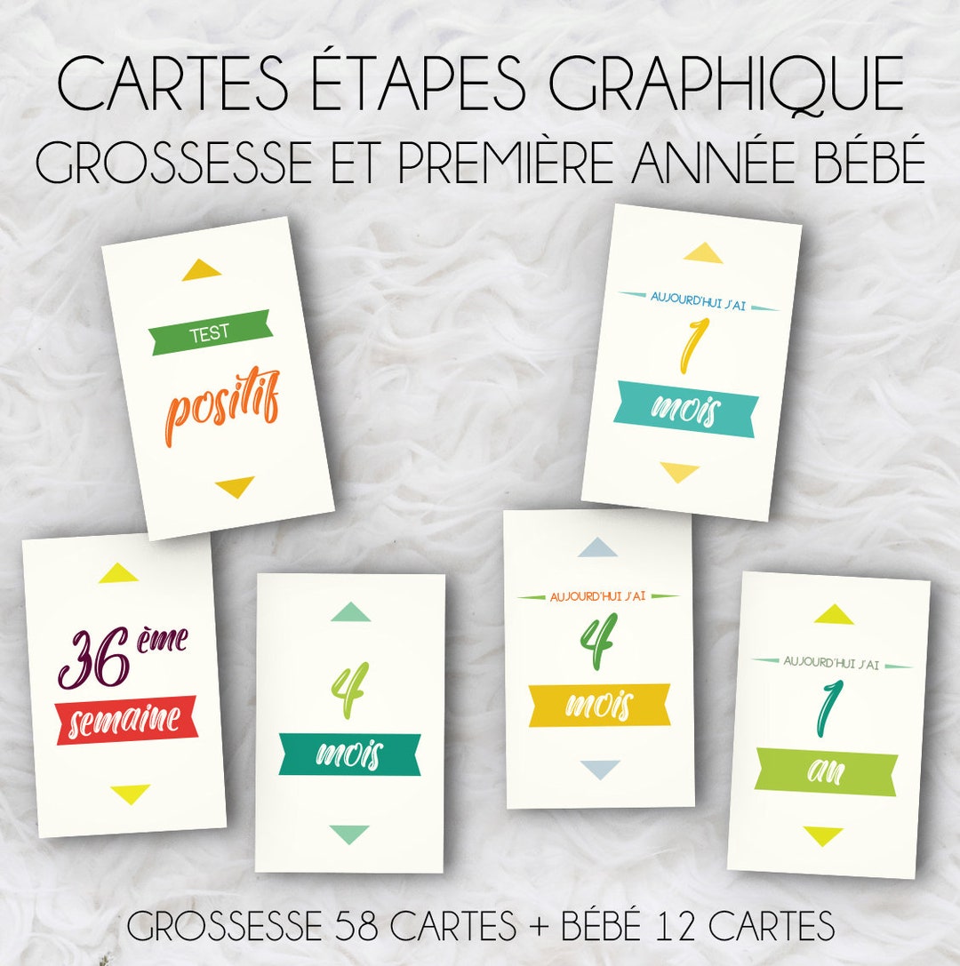 Pregnancy and Baby's First Year Milestone Cards my Pregnancy and my ...