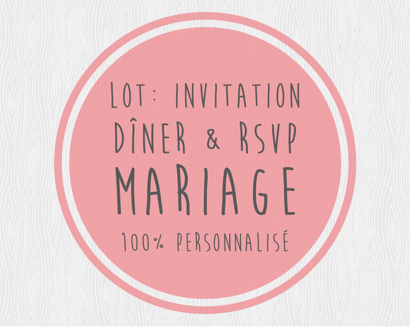 Custom Set Dinner Invitation & RSVP Wedding 100% - Etsy UK