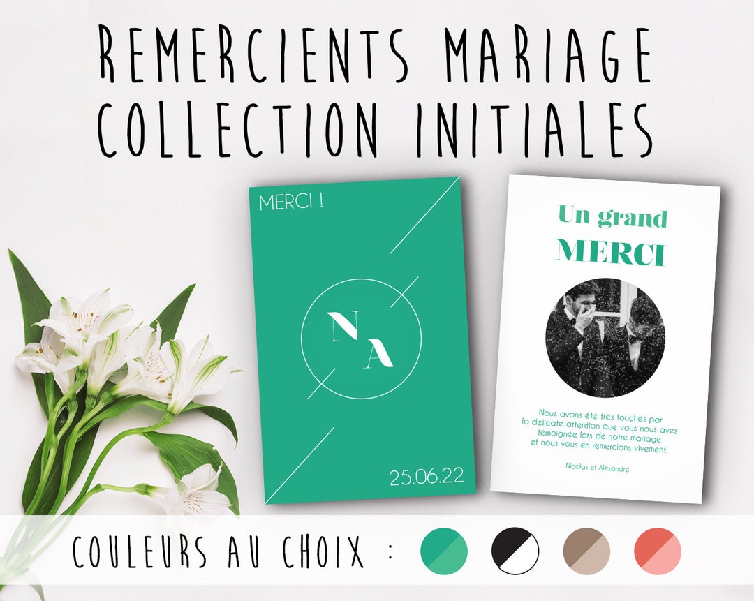 Acknowledgements Wedding Initials Collection - Etsy