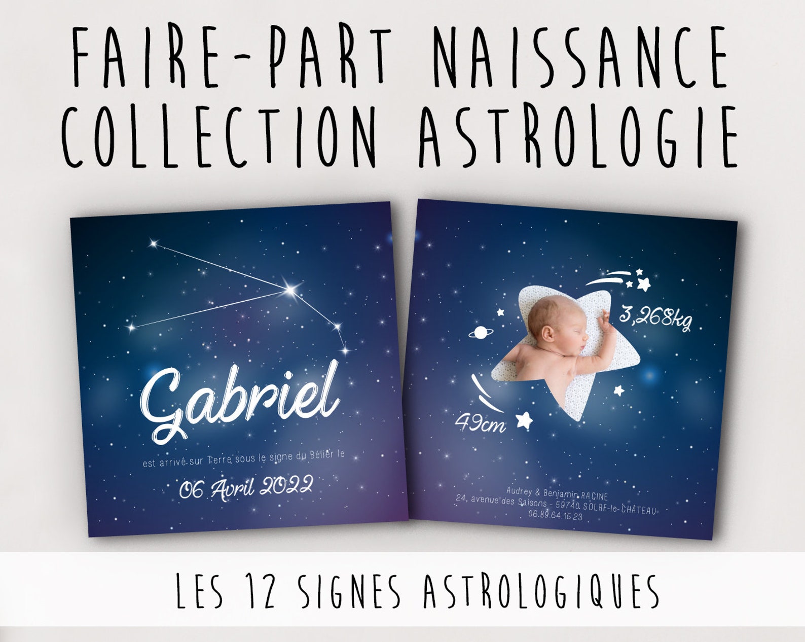 Ad for Birth Astrology Collection - Etsy