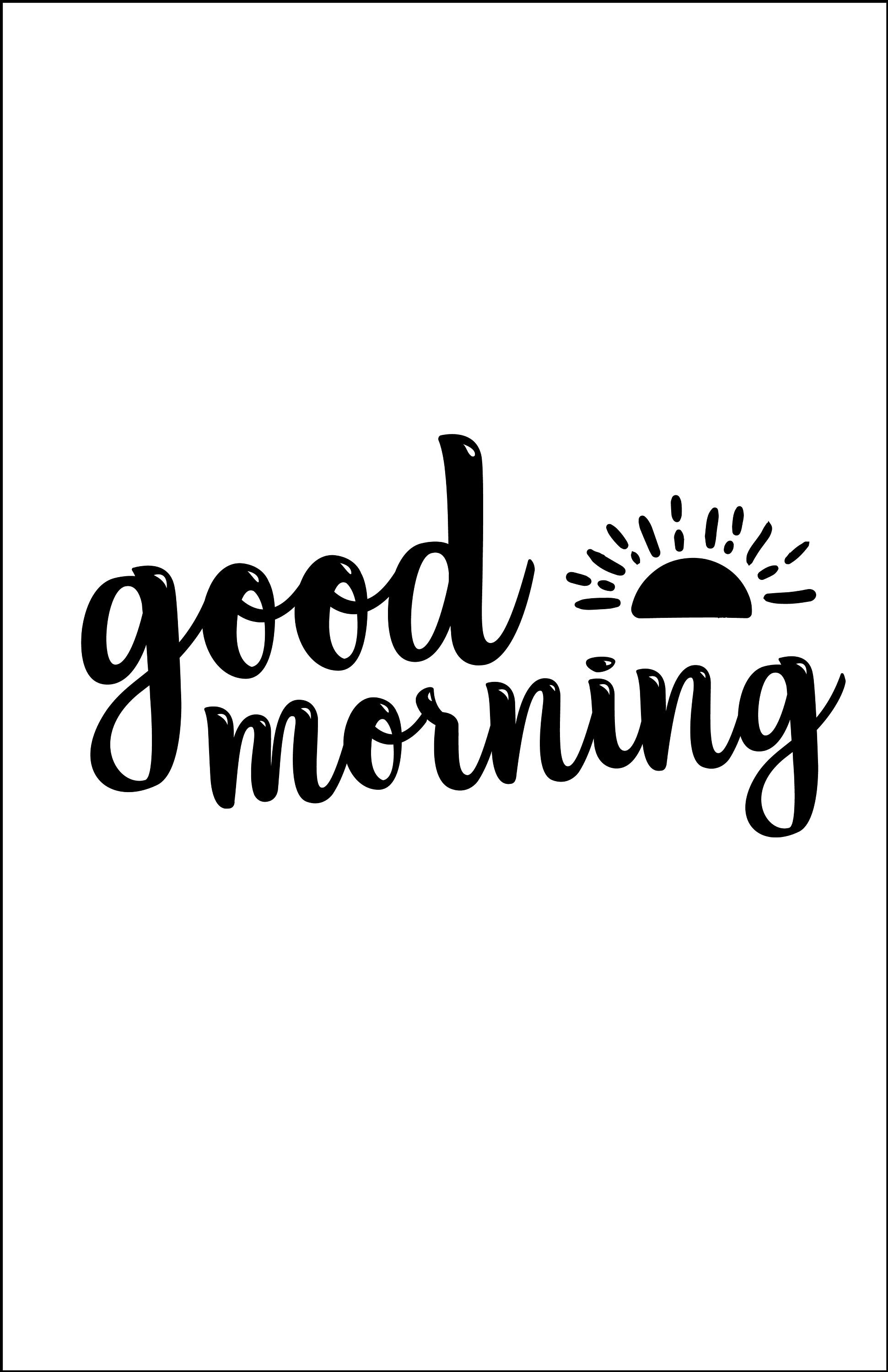 Good Morning/ Good Night Prints: Downloadable - Etsy