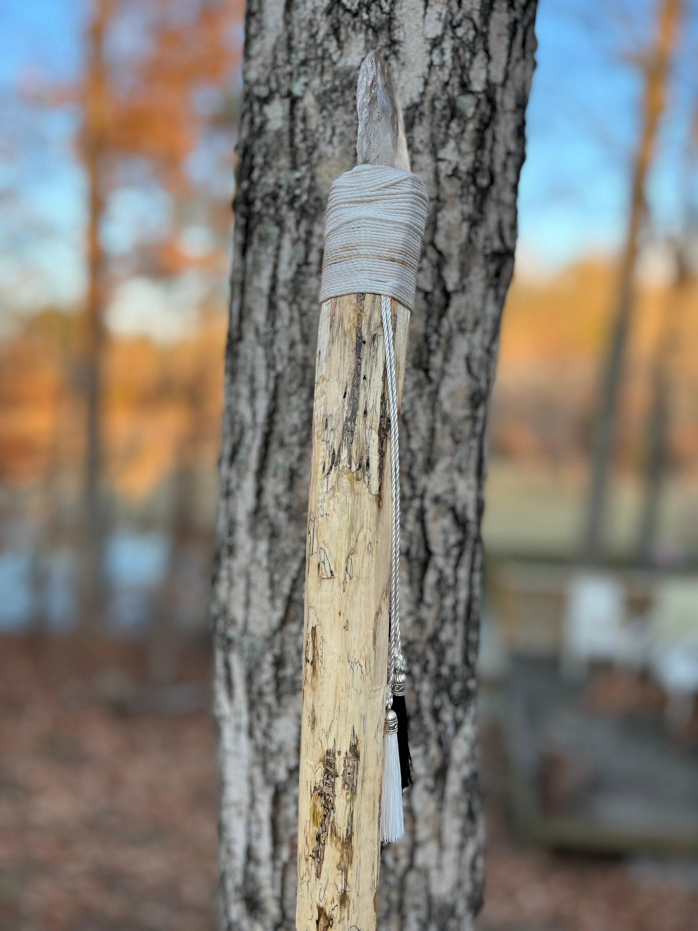 White Wizards Staff for Cosplay, Costume, Renaissance Festival, Art ...