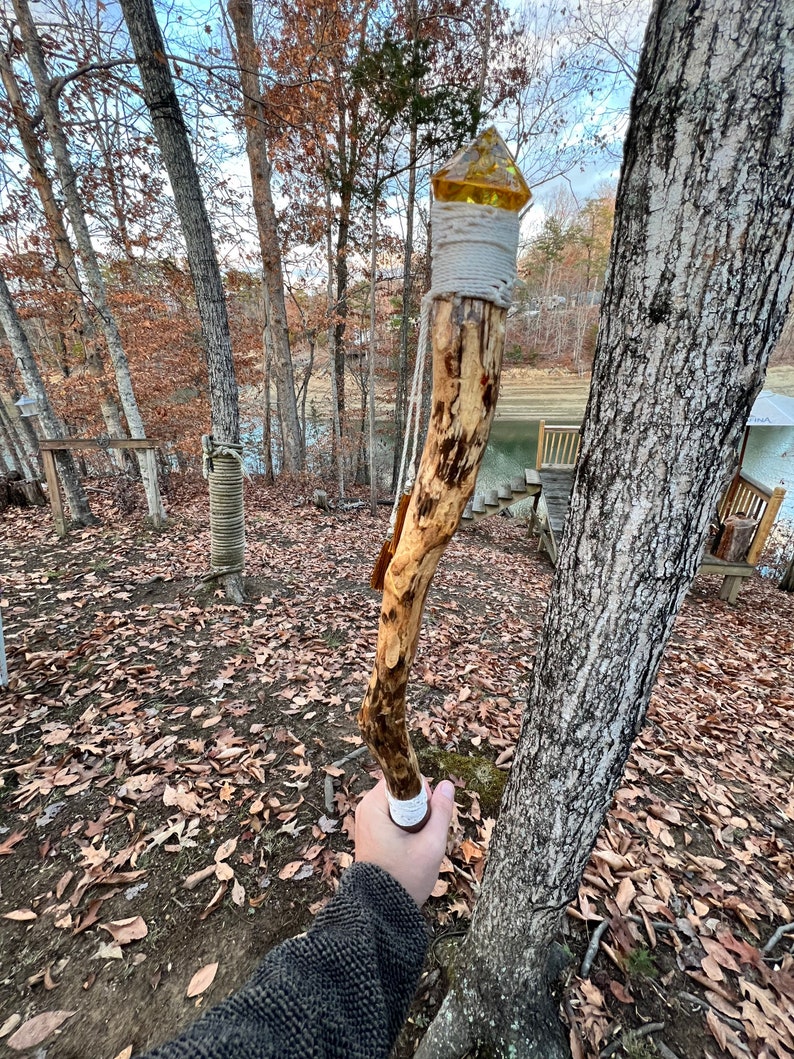 Yellow Diamond Wizard Staff - Etsy