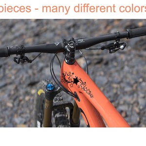 2x Stars Vinyl Decal - Bike Frame Decal - Star Decal - Mtb Decal - Kids ...