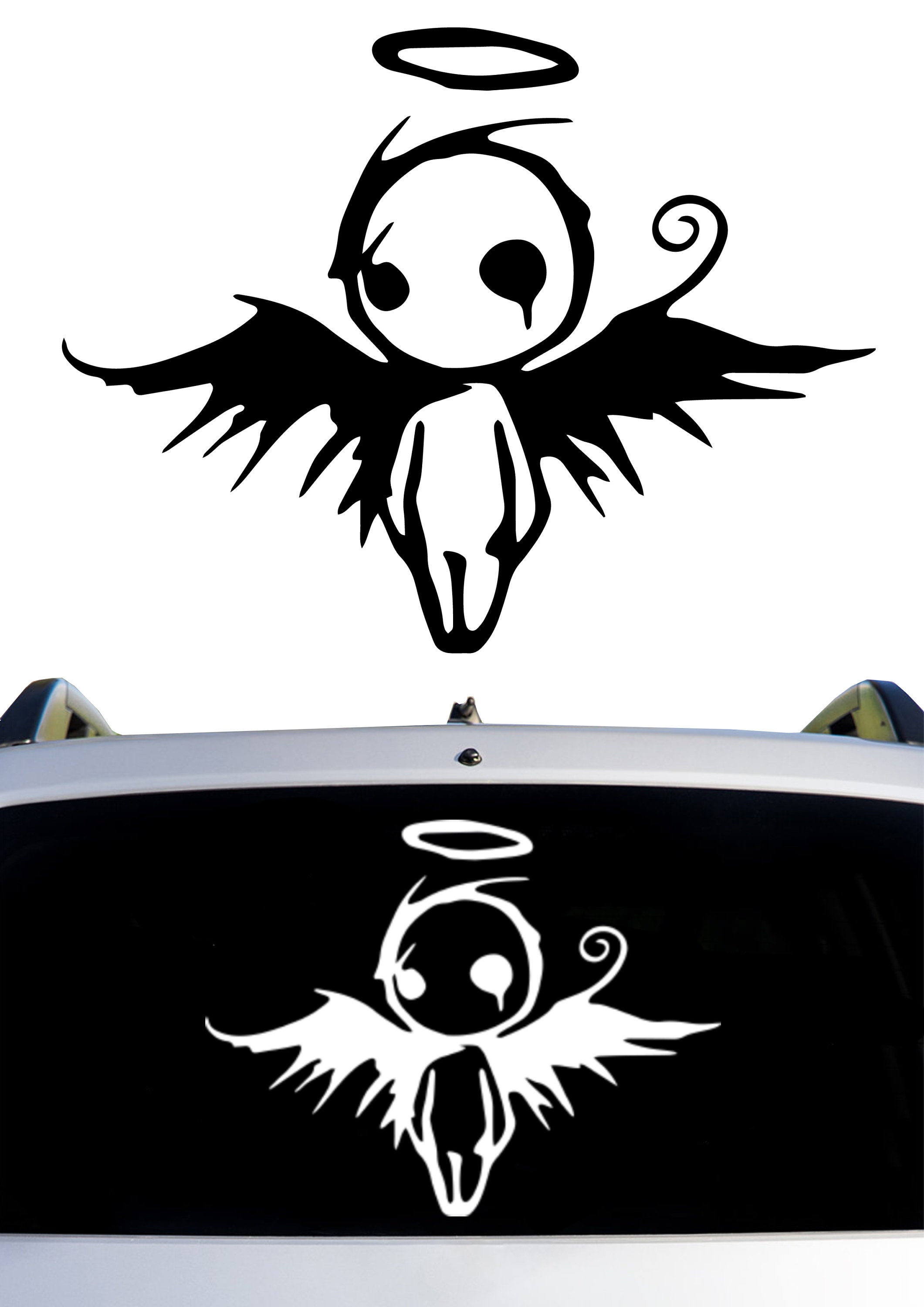 Angel Goth Vinyl Decal / Dark Sad Angel Sticker / Gothic - Etsy