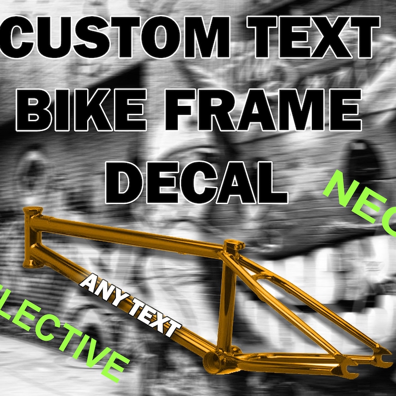 Custom Bicycle Frame Decals - Etsy