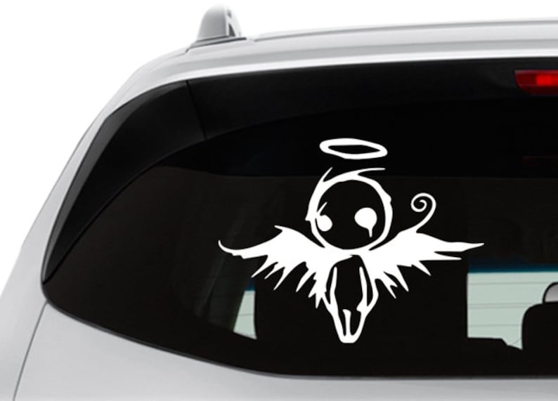 Angel Goth Vinyl Decal / Dark Sad Angel Sticker / Gothic | Etsy
