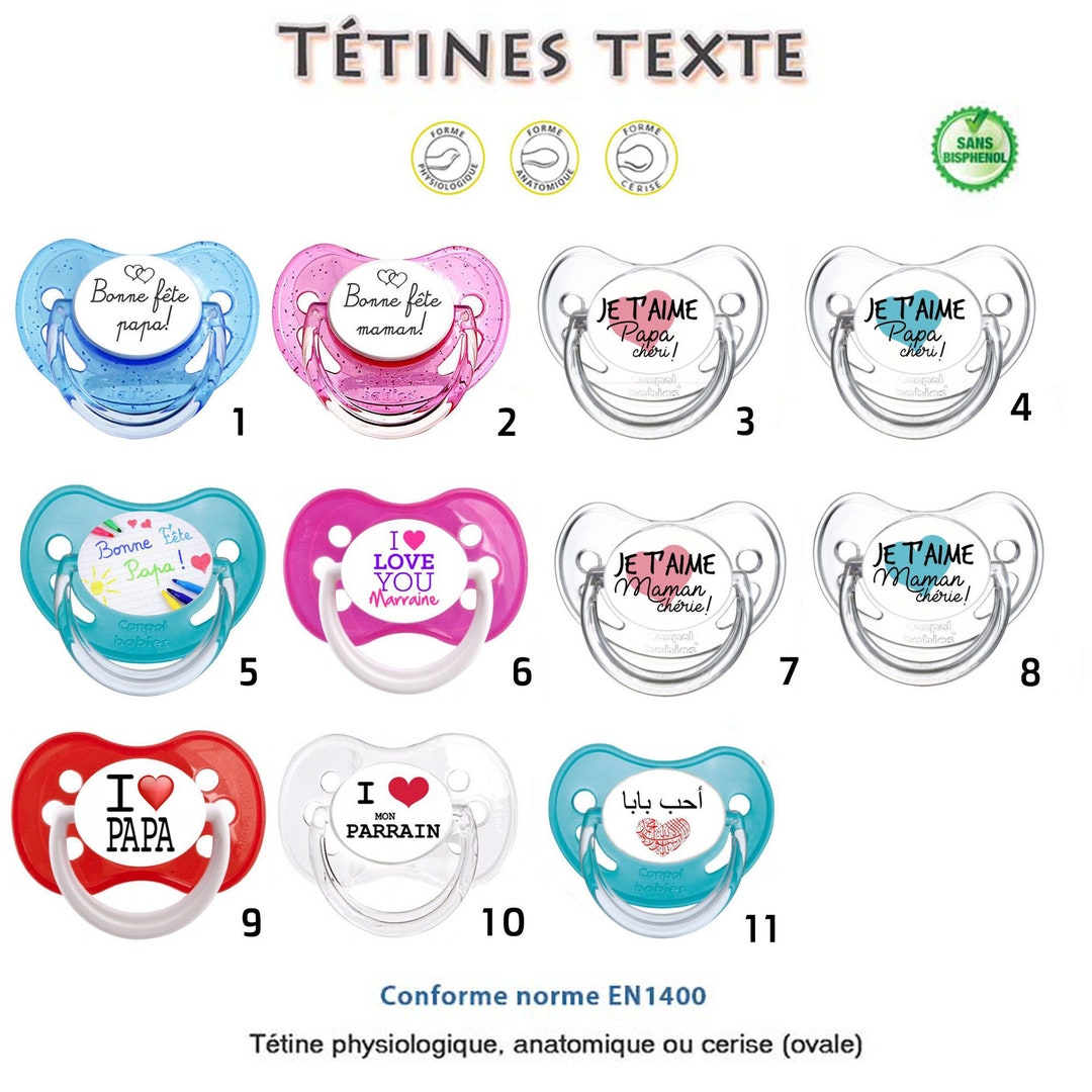 Personalized Baby Pacifier / Text Pacifier / Baby / Teething / Dad's ...