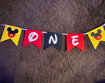 Mickey Mouse Banner - Etsy