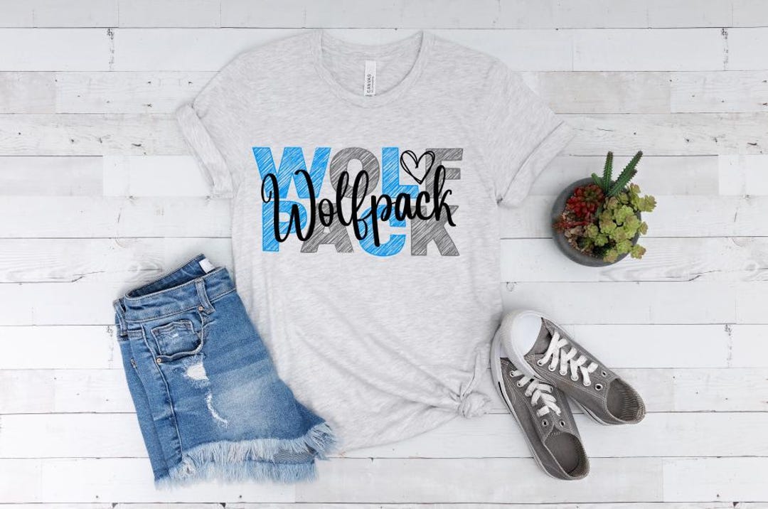 Digital Download Blue Grey Wolfpack Wolf Pack Wolves School Mascot PNG ...