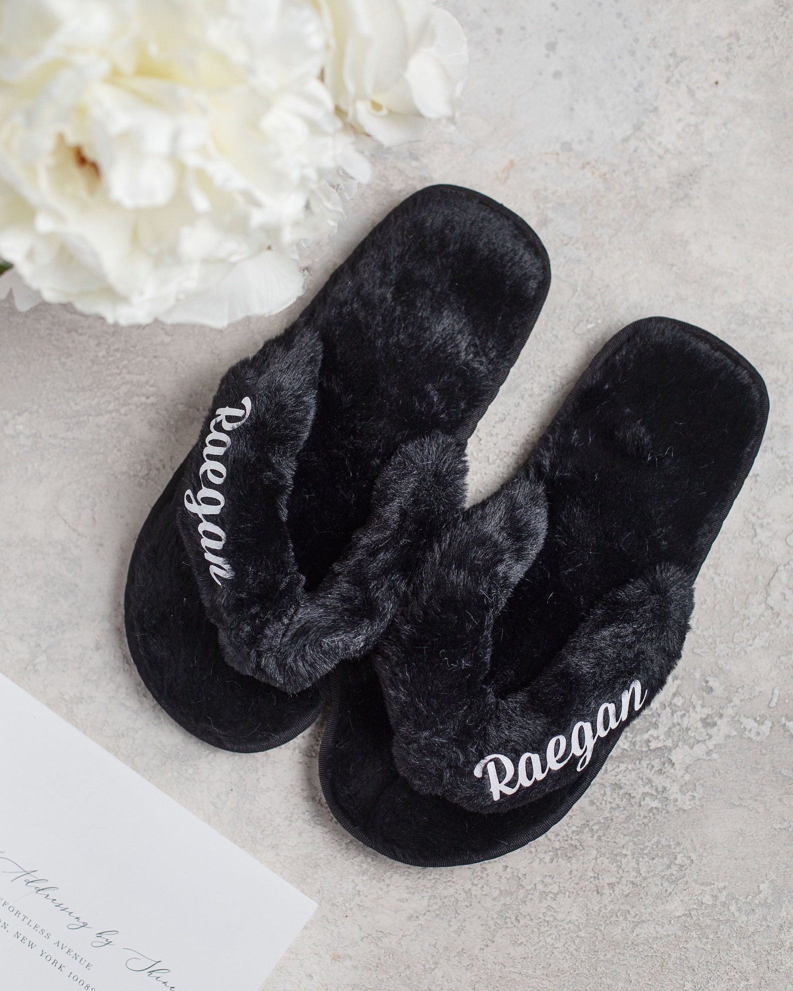 Thong Personalized Slipper Bridal Bridesmaid Gifts Bridal - Etsy