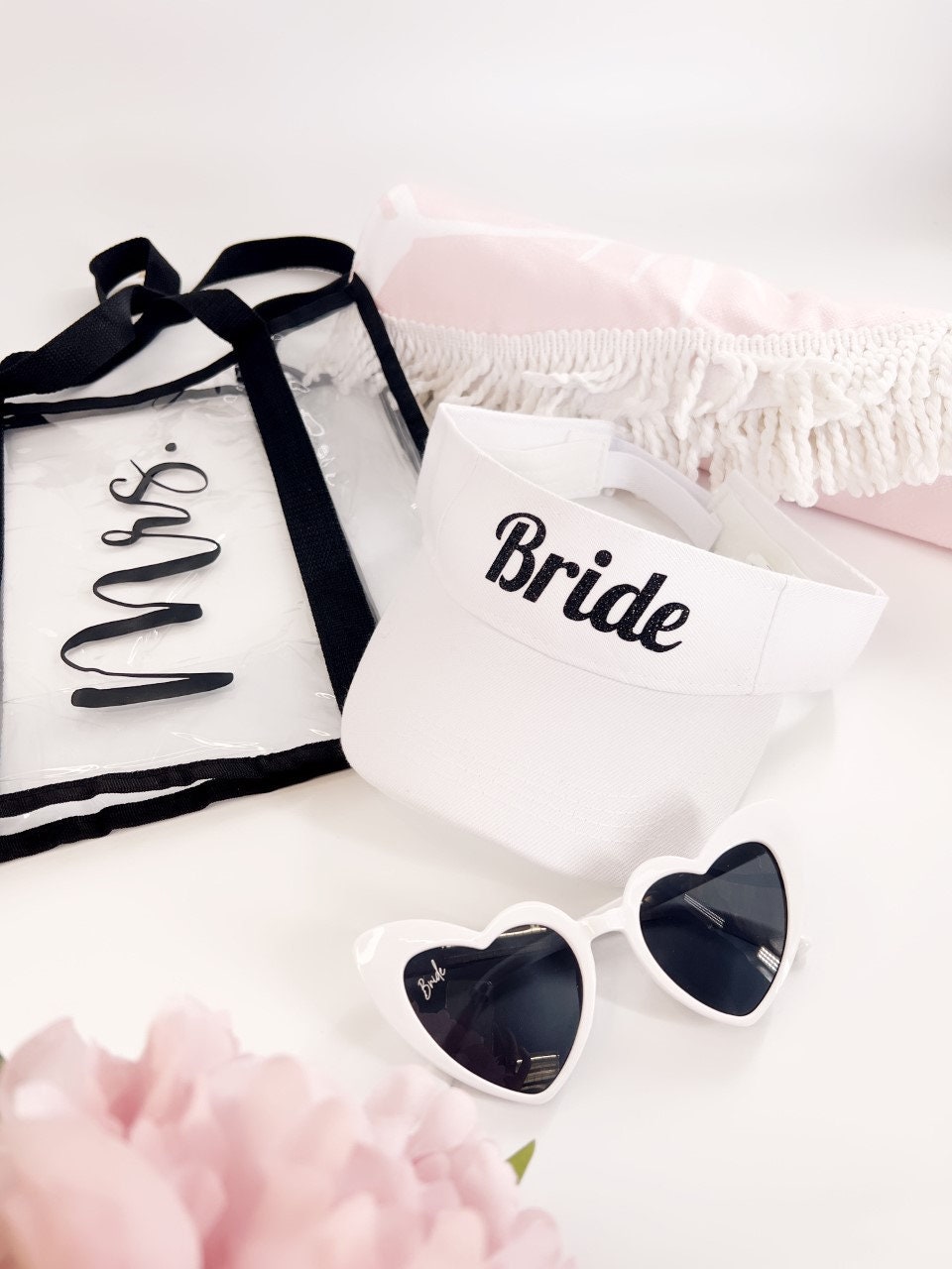 Bride and Babe Visor Hats Bridesmaid Visor Bachelorette - Etsy