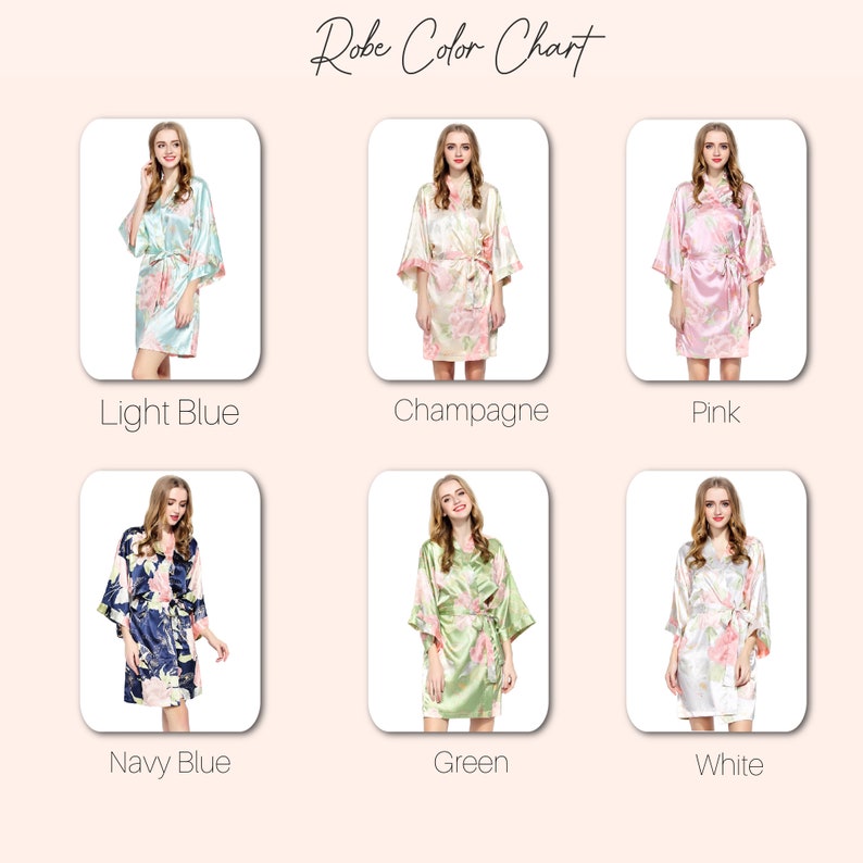 Floral Bridesmaid Robes - Bridesmaid Gifts - Flower Girl Robes ...