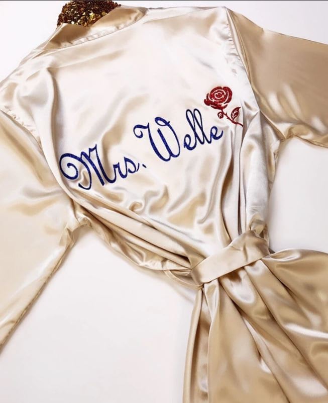 Beauty and the Beast Inspired Robe Wedding Robe Disney Inspired ...