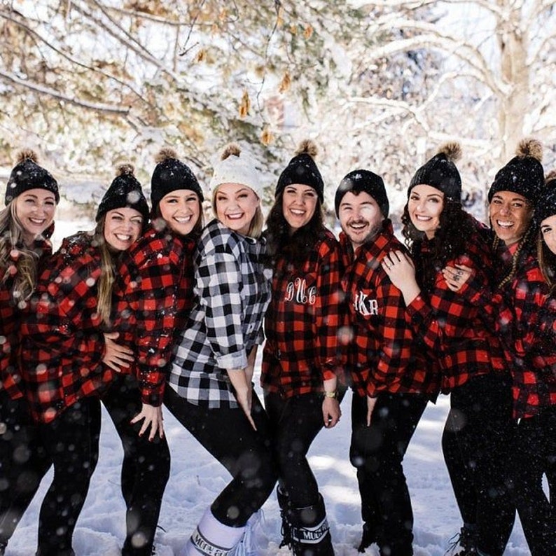 Gifts UNISEX Oversized Flannel Shirt Bridesmaid Gift Plaid - Etsy