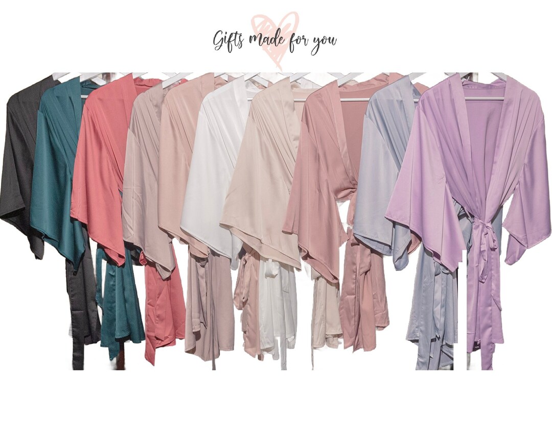 Bridesmaid Robes 10 Colors Bridal Party Robes | Bridesmaid Gifts ...